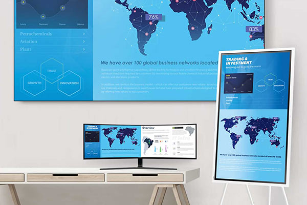 Samsung Interactive Conference Meeting Room Display Screens